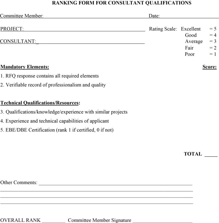 RFQ Evaluation Criteria – My CMS